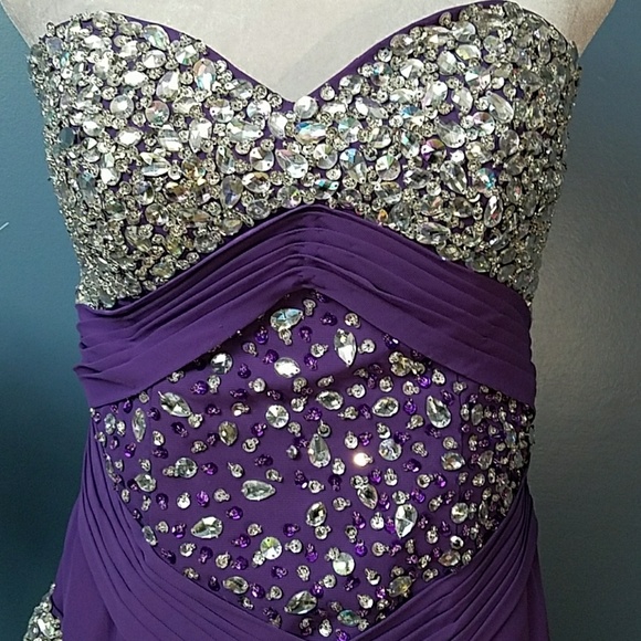 Dresses | Stunning Purple Strapless Promformal Dress | Poshmark